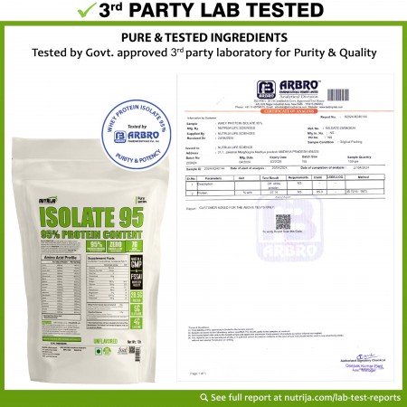Buy Whey Protein Isolate 95% online in India | 95% Protein Content In ...
