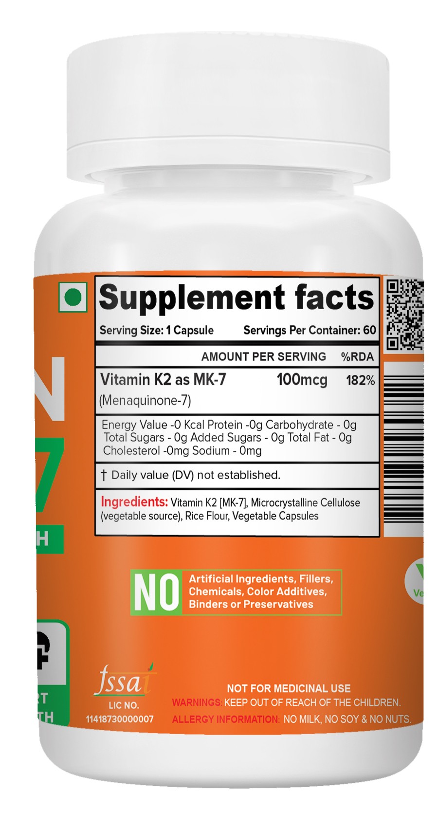 Buy Vitamin K2 100mcg Supplement | Supports stronger Immunity, Heart ...