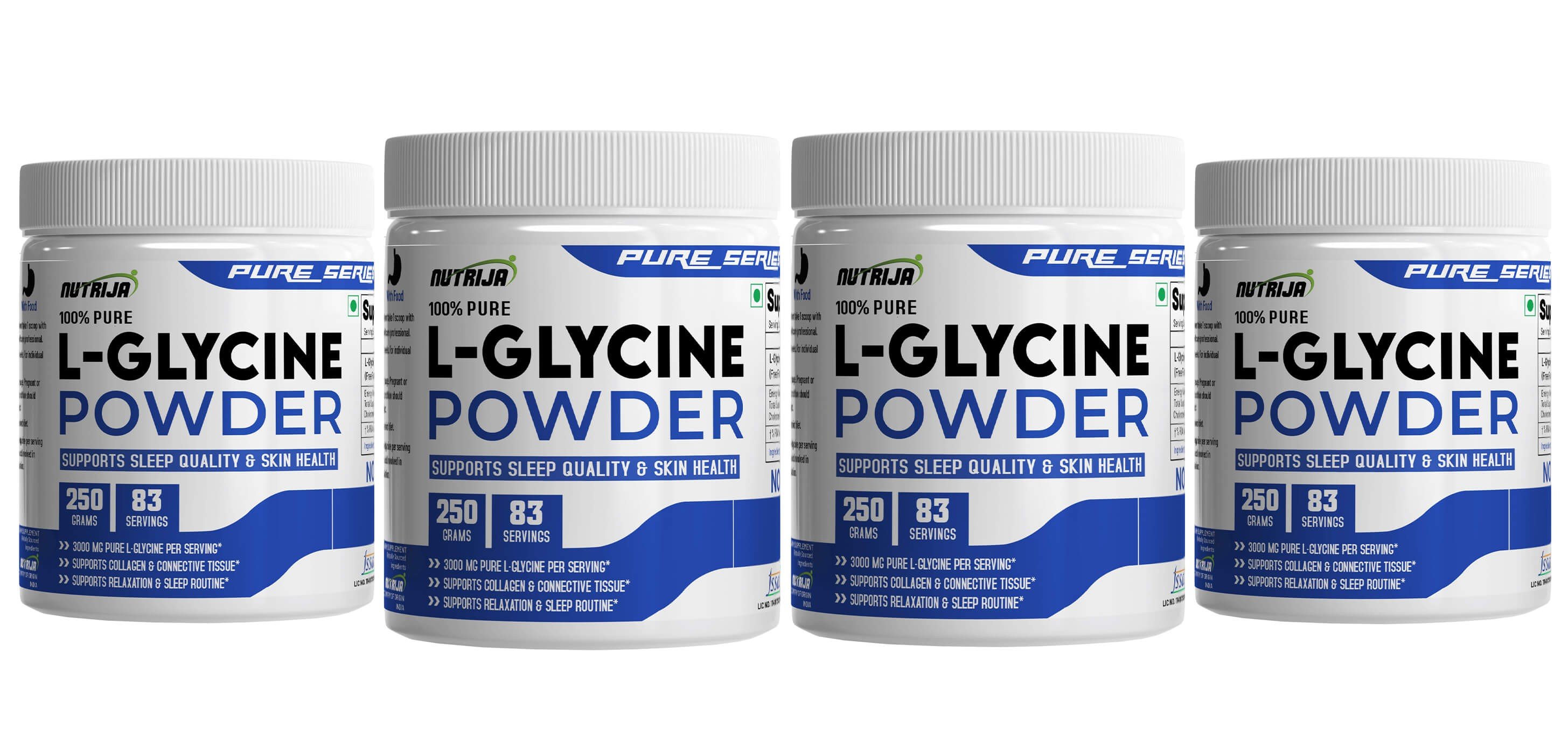 Buy L-Glycine Powder Supplement in India | 3000mg Per Serving Glycine ...