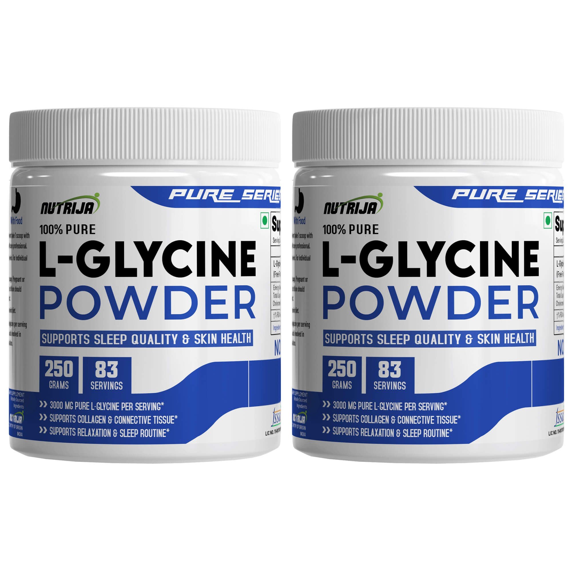Buy L-Glycine Powder Supplement in India | 3000mg Per Serving Glycine ...