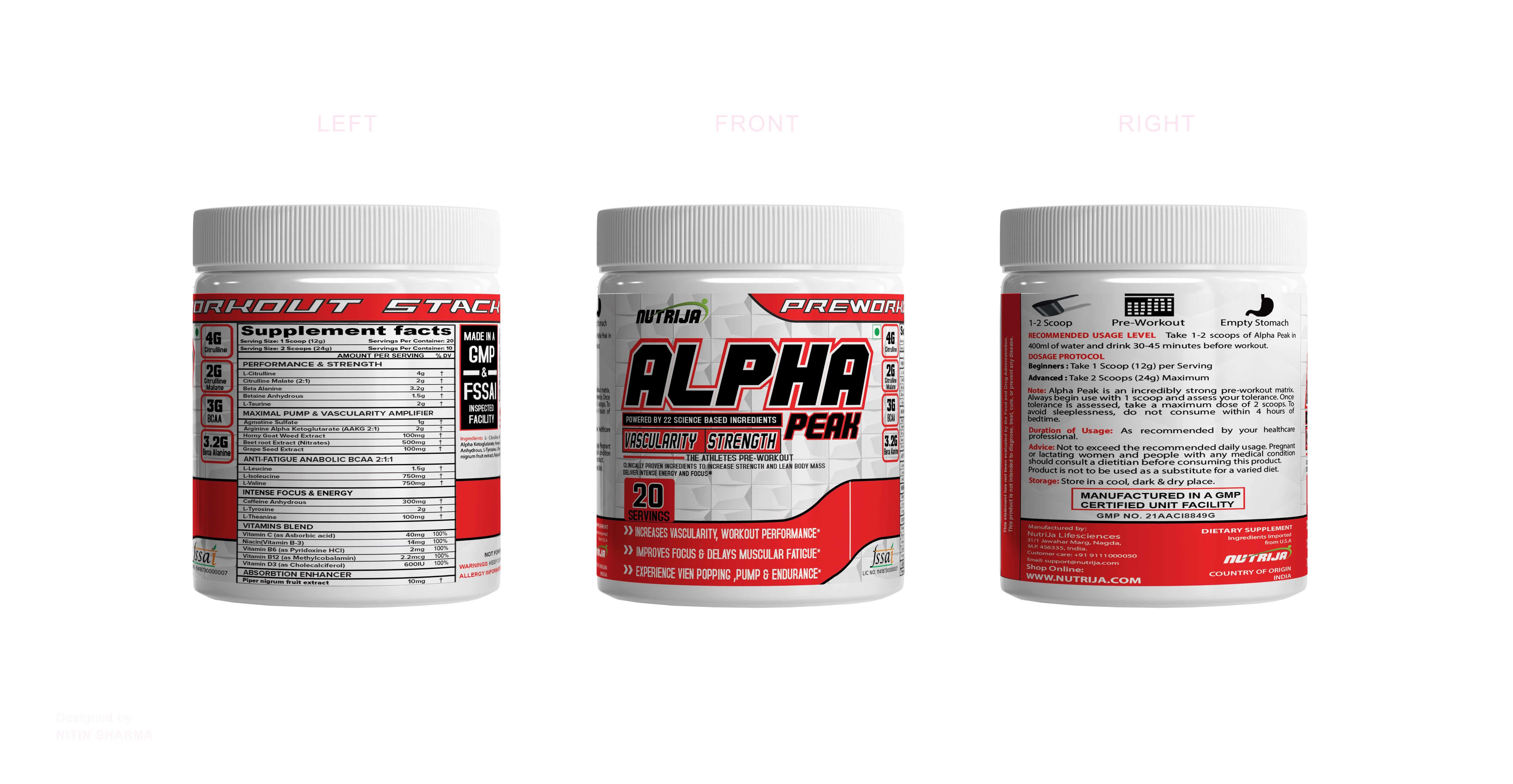 Alpha Peak™ Best Pre-workout Supplement in India | NutriJa™ Supplement ...