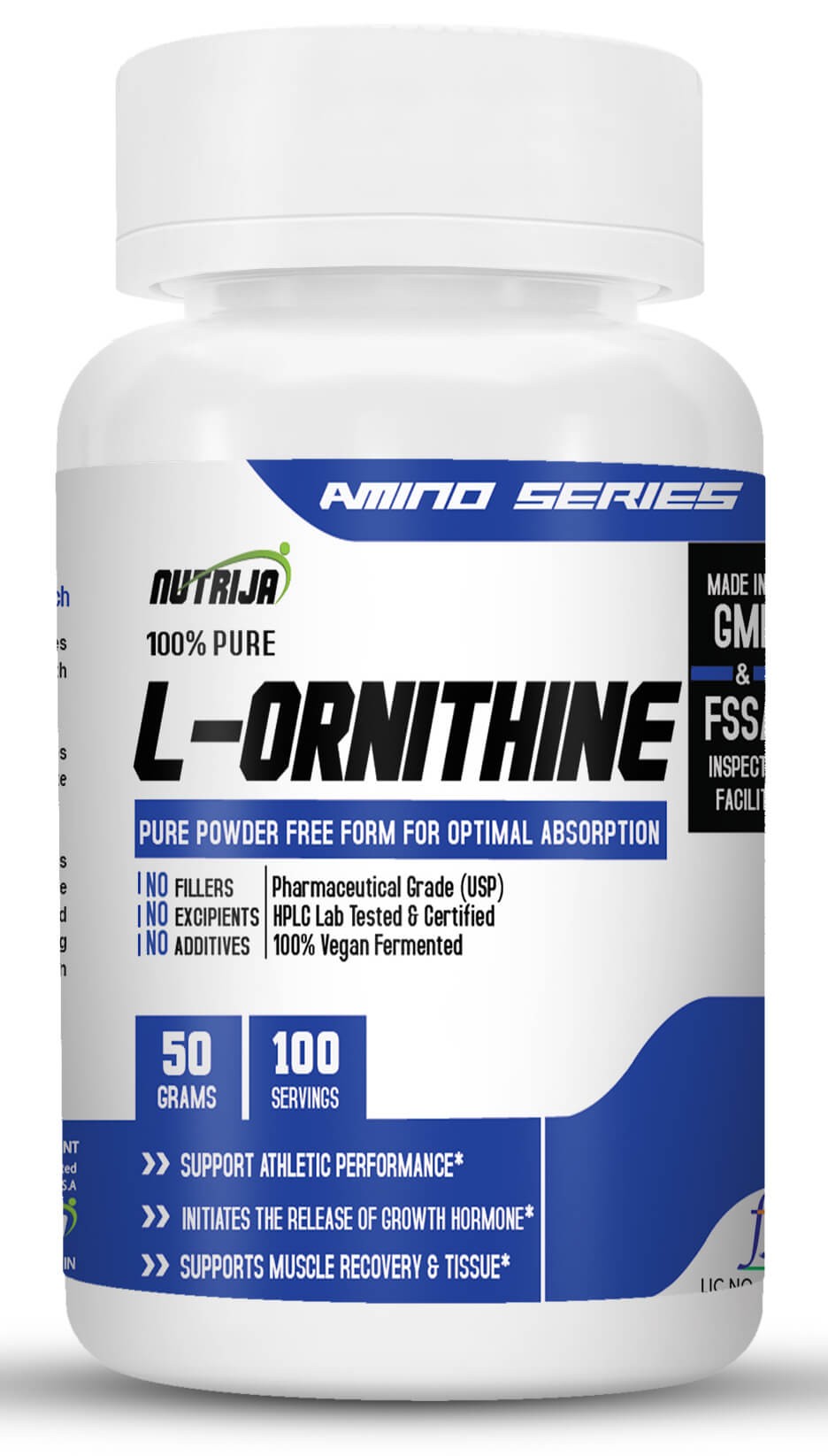Buy L-Ornithine HCL Powder in India | NutriJa™ Supplement Store