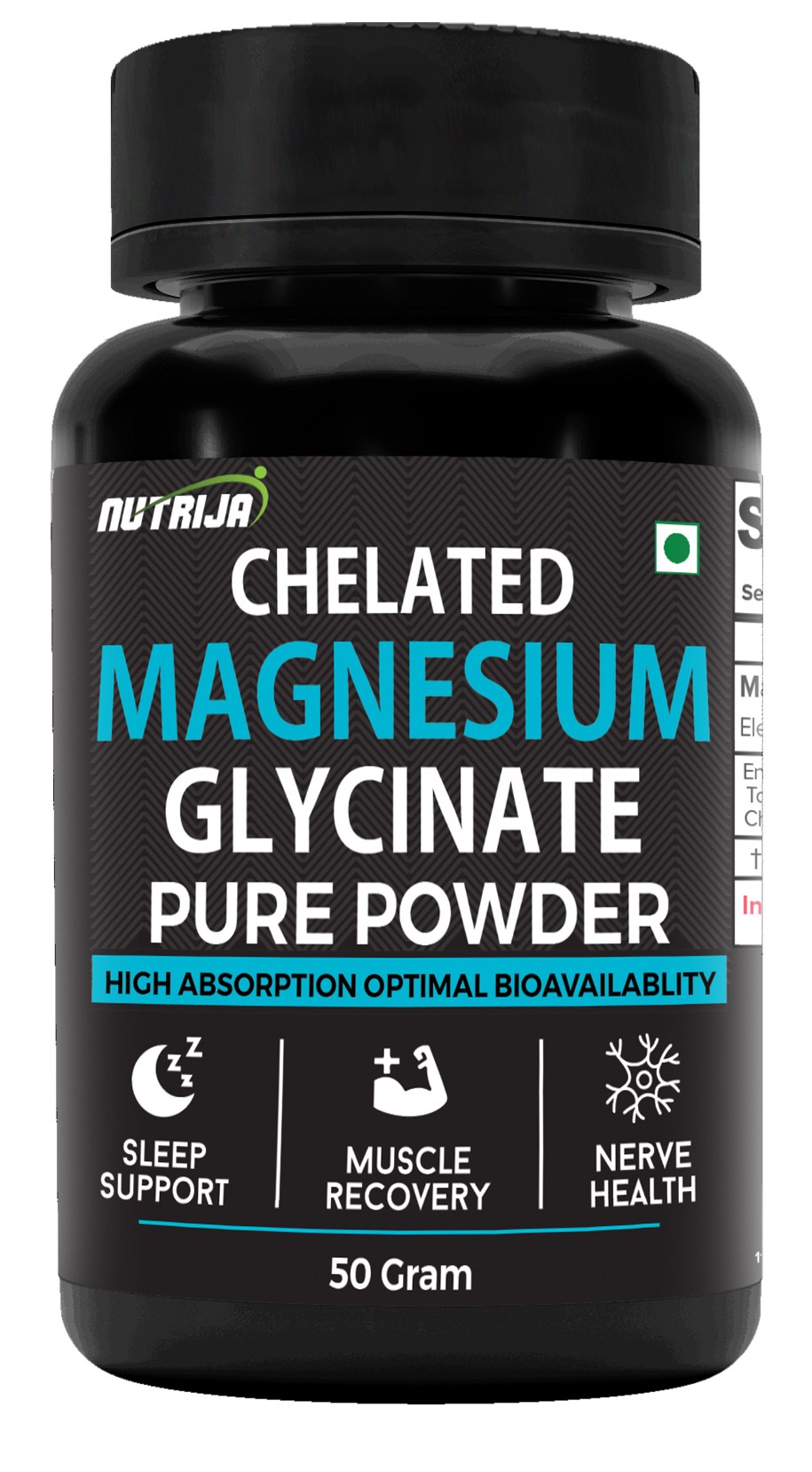 Buy Magnesium Glycinate Powder | 22% Elemental Magnesium High Amount of ...