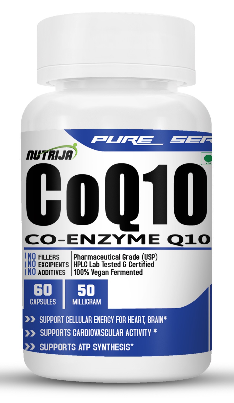 Buy CoQ10 50MG (Coenzyme Q10) Capsules in India | NutriJa™ Supplement Store