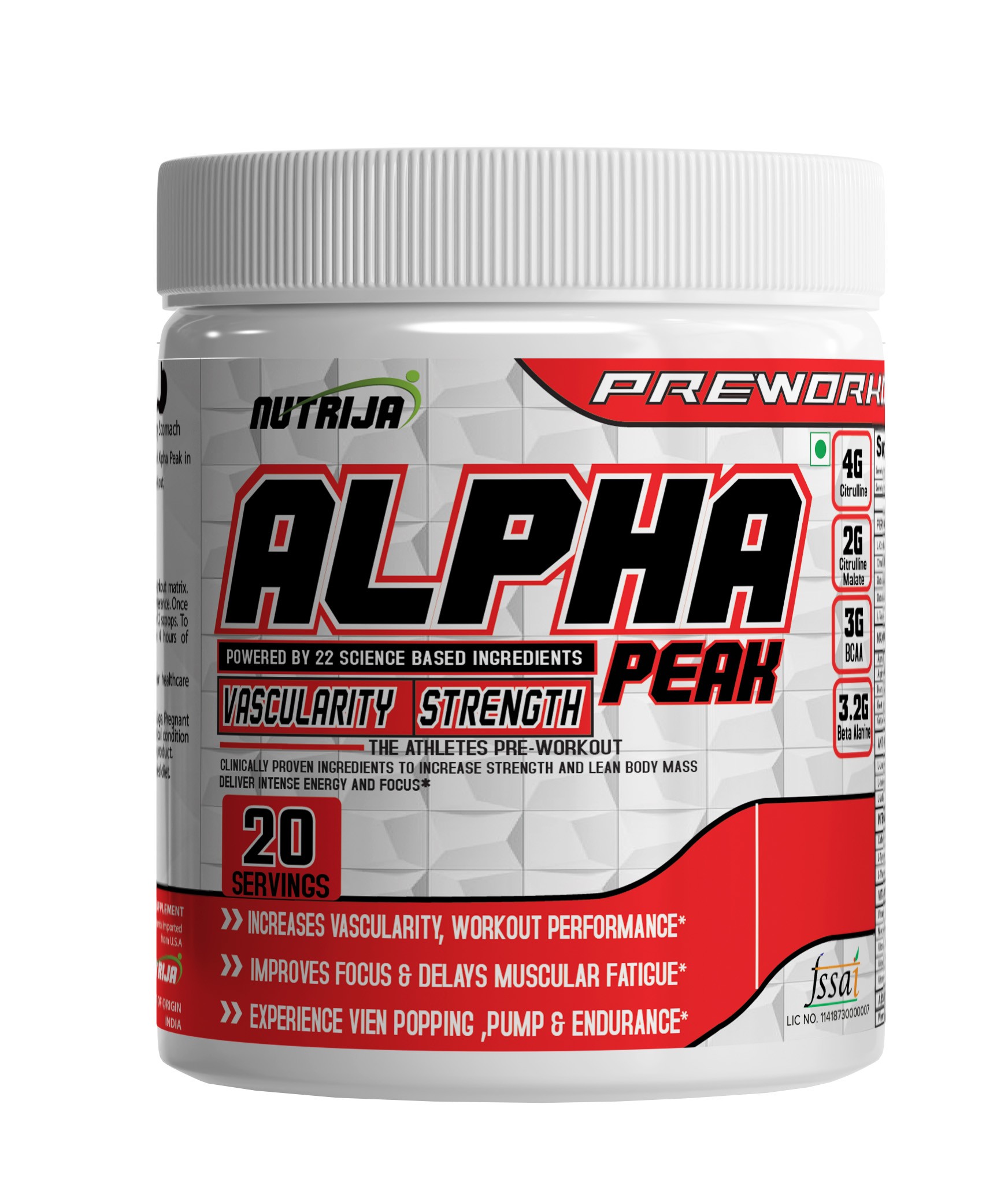 Alpha Peak™ Best Pre-workout Supplement in India | NutriJa™ Supplement ...