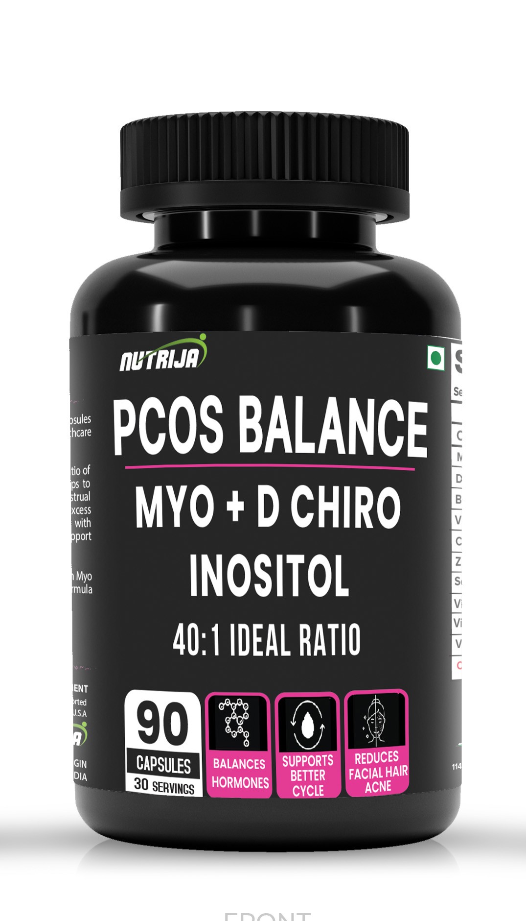 Buy PCOS Supplement - 40:1 Ratio 2000mg Myo-Inositol to 50mg D-Chiro ...