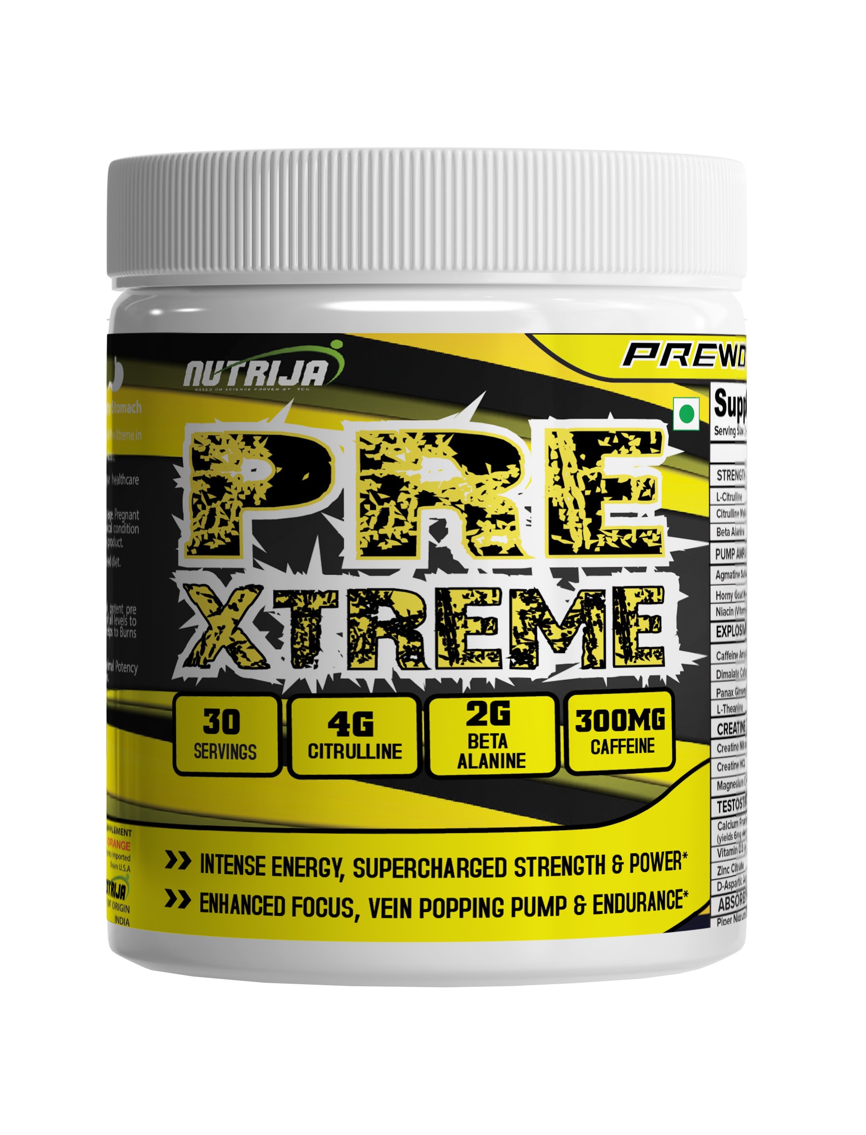 PRE Xtreme™ Pre-workout Supplement in India | NutriJa™ Supplement Store
