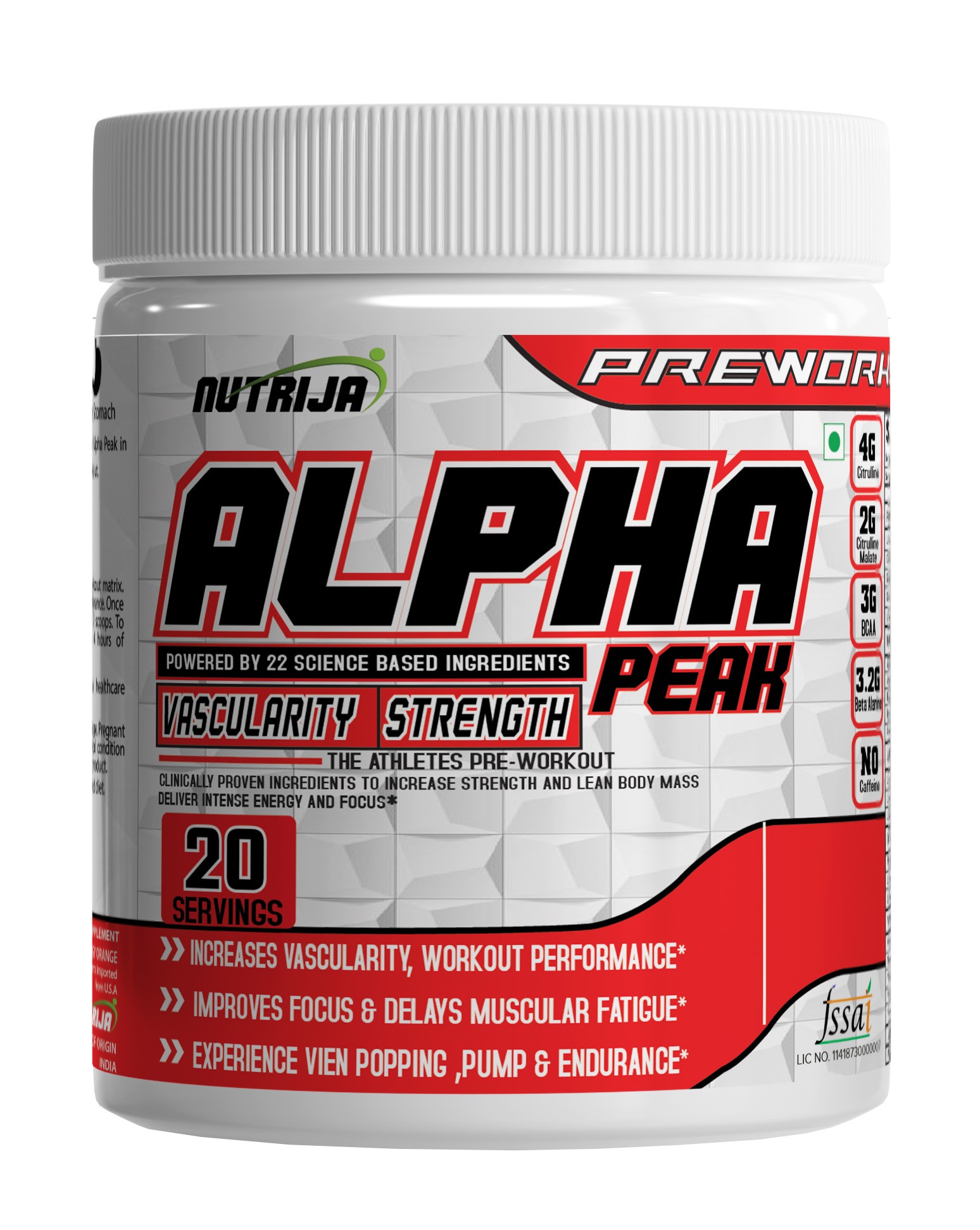 Alpha Peak™ Best Pre-workout Supplement in India | NutriJa™ Supplement ...