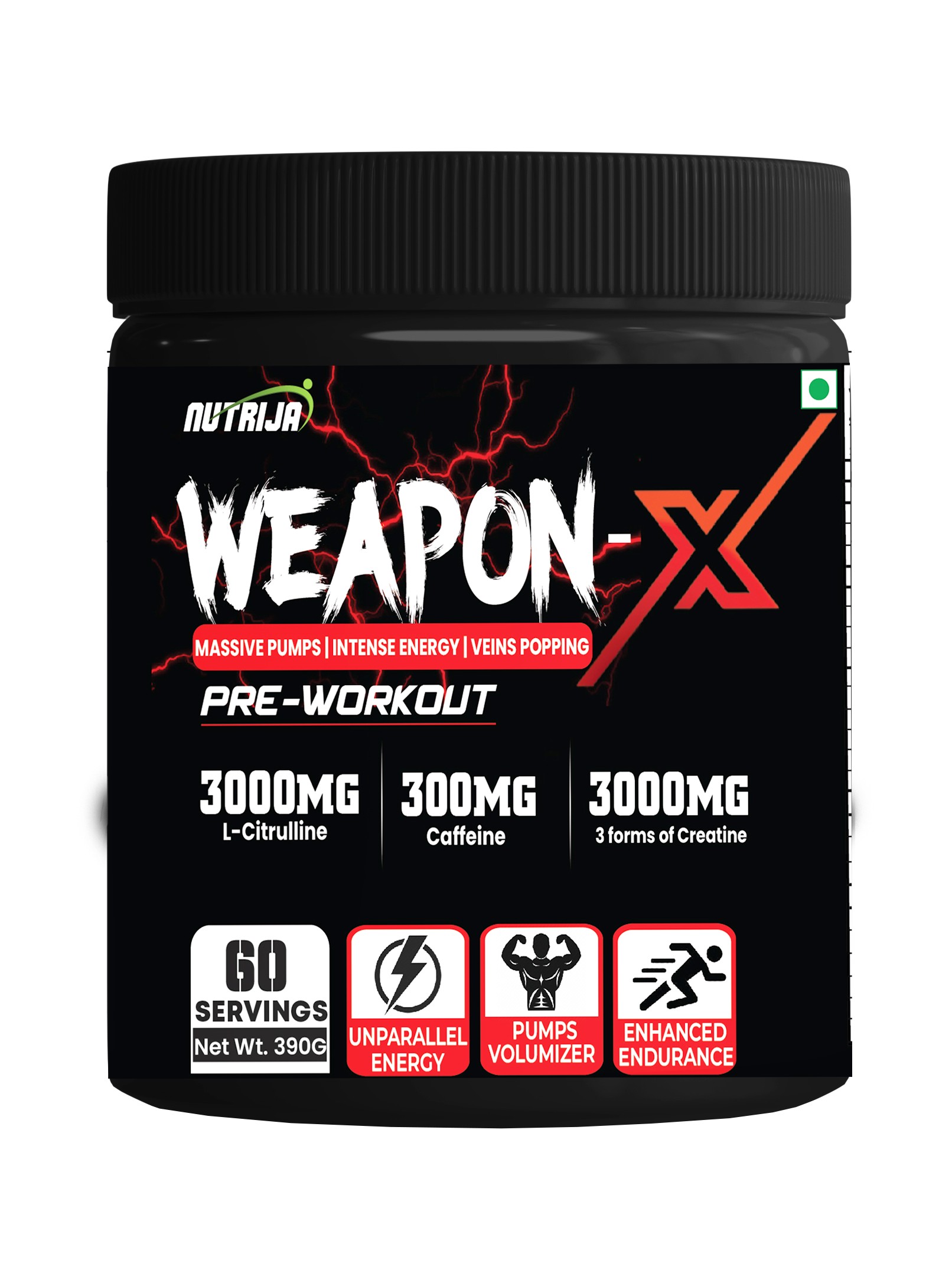 Buy Weapon-X Pre-Workout Supplement with Beta Alanine,3 Best forms of ...