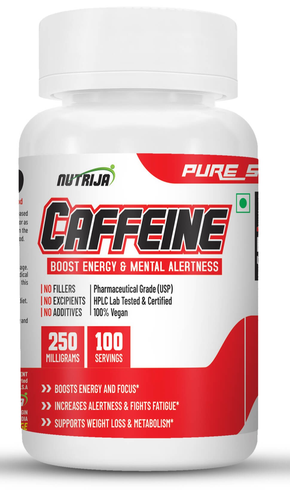 Buy Caffeine Powder Preworkout Supplement Online in India | NutriJa ...