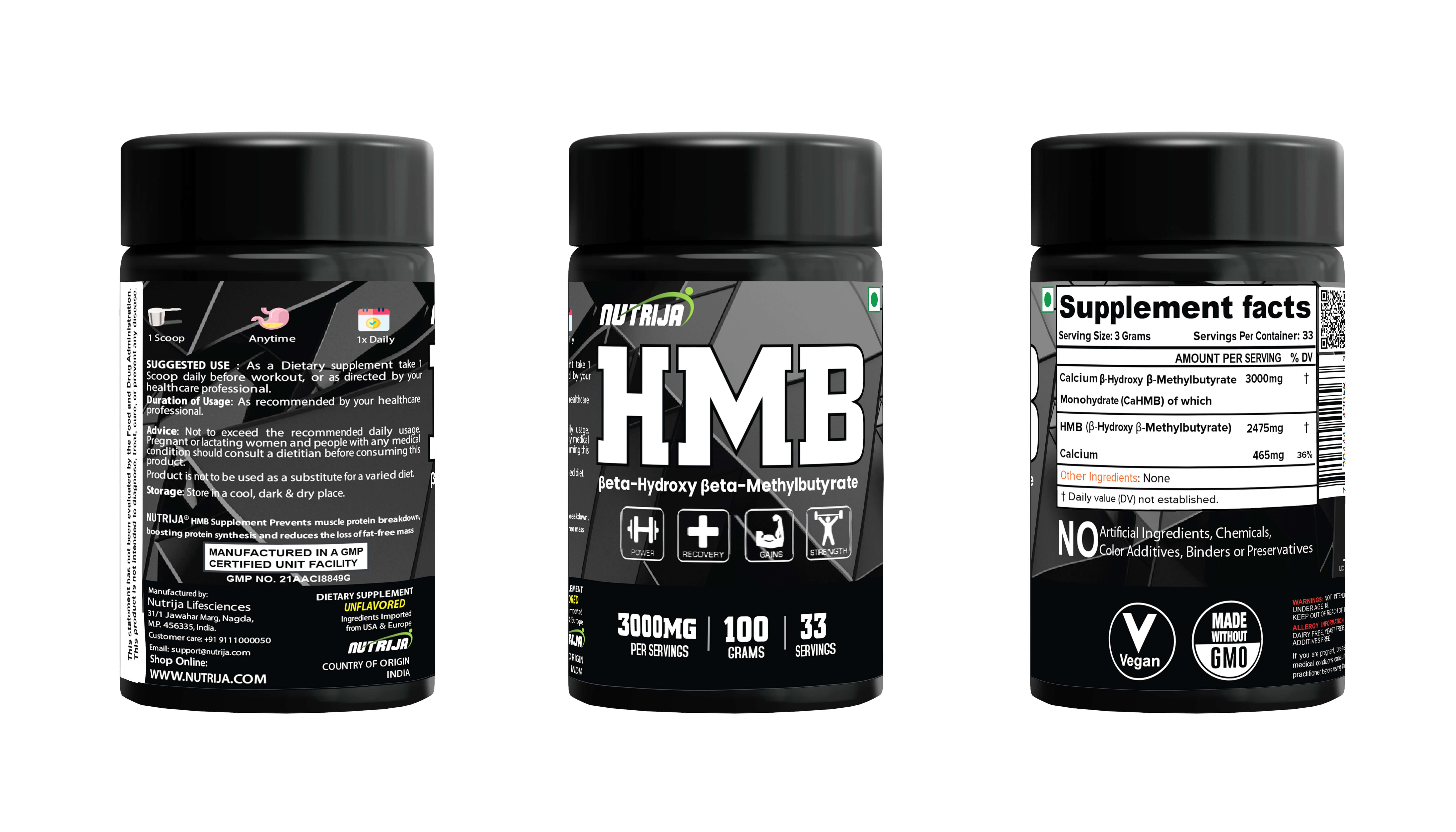 Buy HMB (Beta-Hydroxy Beta-Methylbutyrate) |100% Pure HMB Powder ...