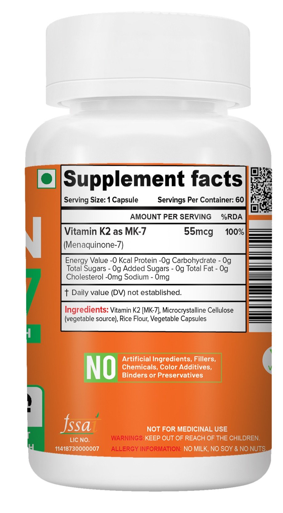 Buy Vitamin K2 55mcg Supplement | Supports stronger Immunity, Heart ...