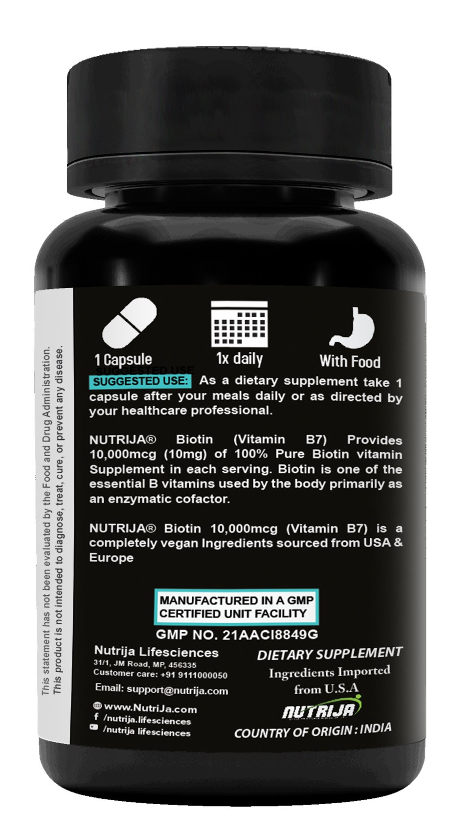 Buy BIOTIN 10,000mcg Capsules | Promotes hair health & growth | Healthy ...