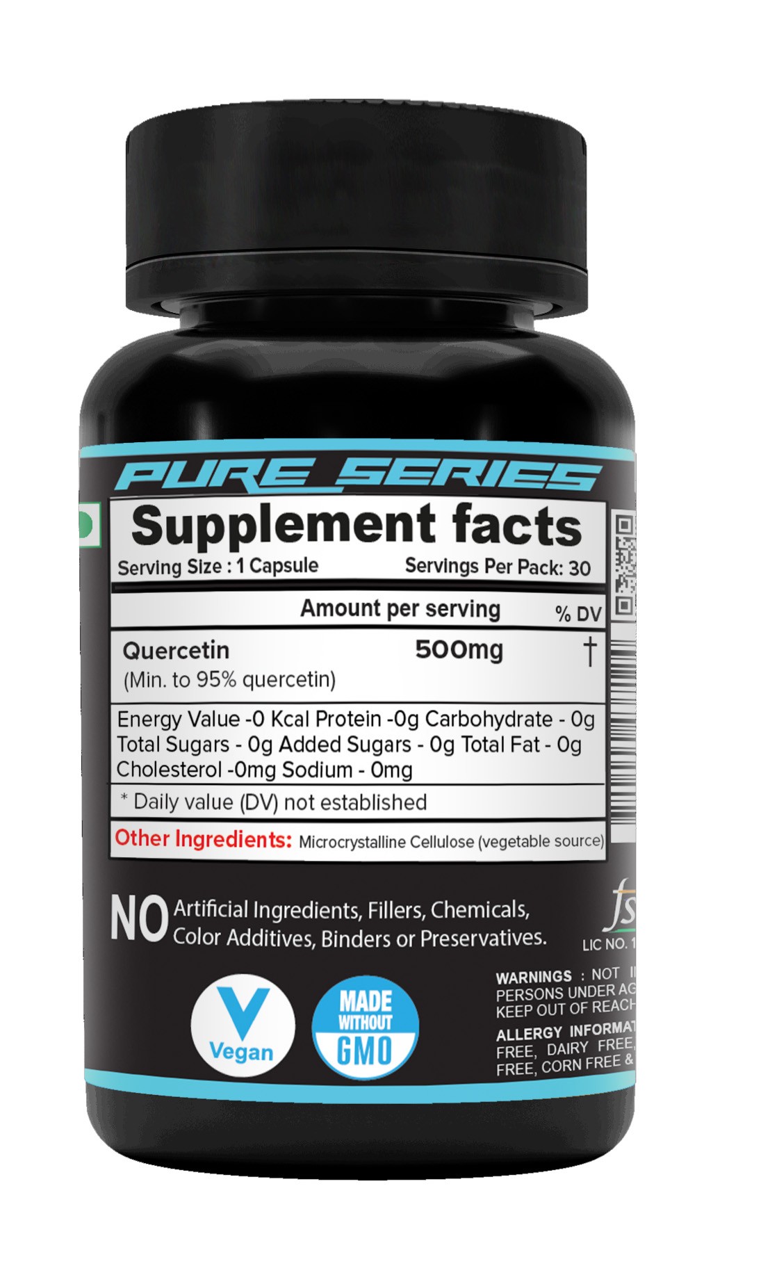 Buy Quercetin 500mg Capsule Supplement | Natural Bioflavonoid ...