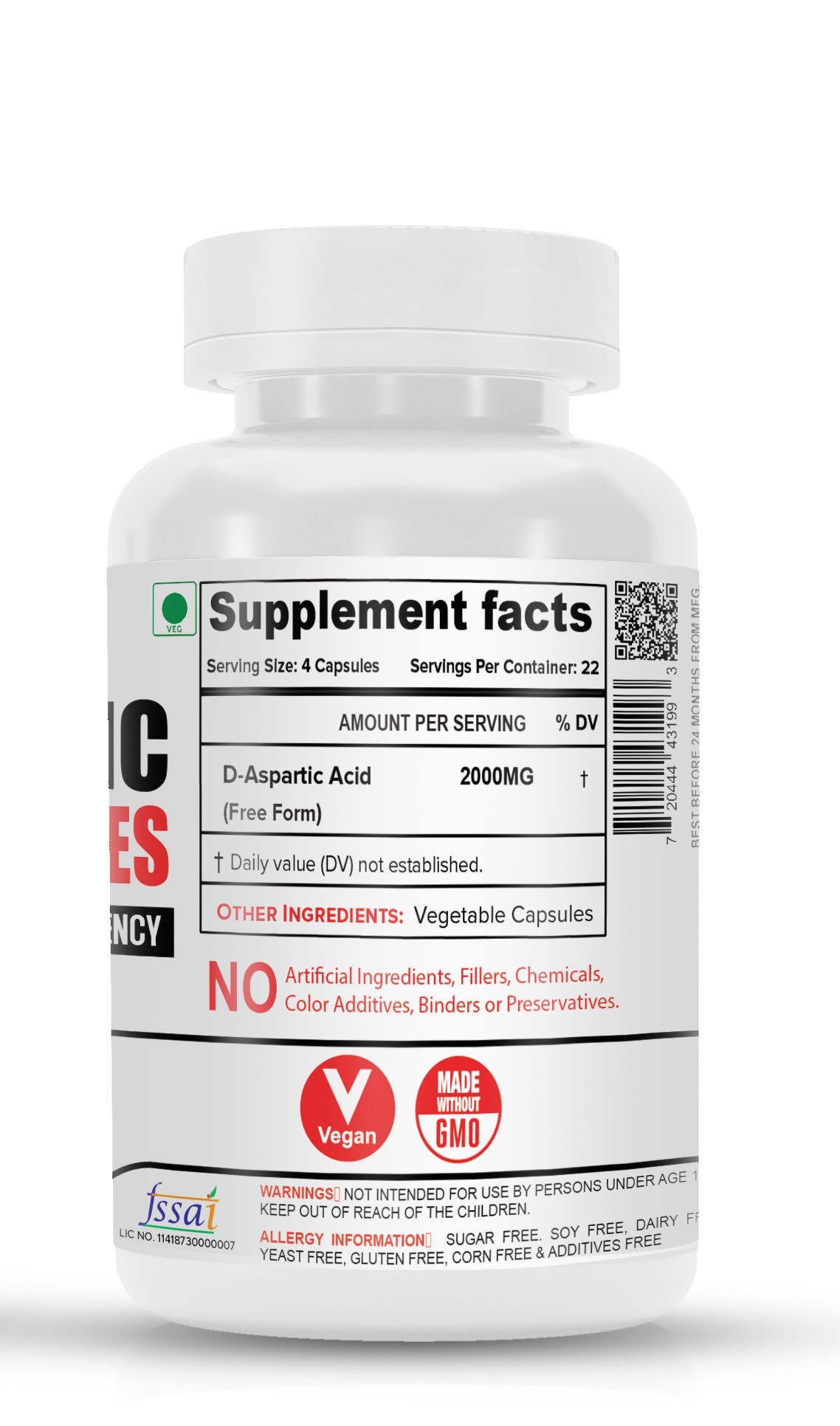 d aspartic acid tablets